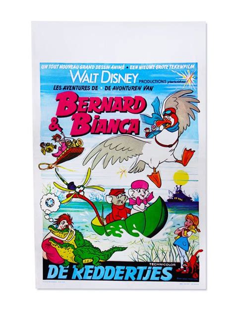 Original Belgium Film Poster For The Classic Disney Animation The Rescuers The Film Is