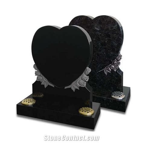 China Granite Monuments Heart Shaped Headstones From China