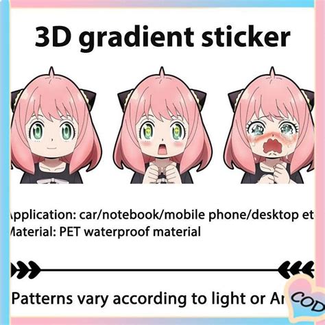 Jual Cod ️ 3d Gradien Kartun Stiker Casing Ponsel Ilusi Universal