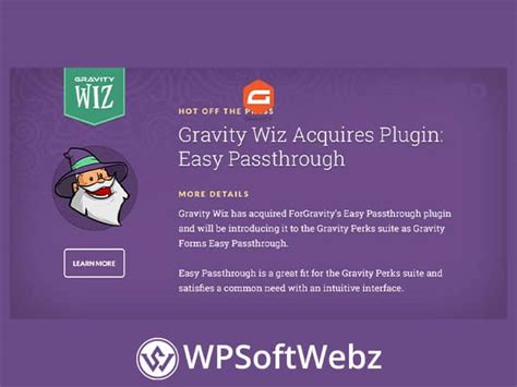 gravity forms easy passthrough add on gravity wiz latest version