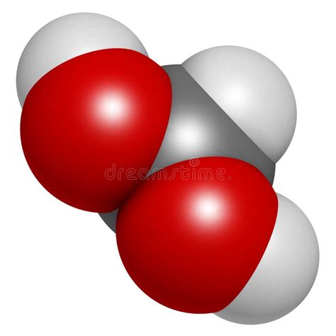 Methylene Glycol Methanediol Formaldehyde Monohydrate Molecule Formed Upon Dissolving