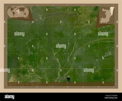 Likouala Region Of Republic Of Congo Low Resolution Satellite Map