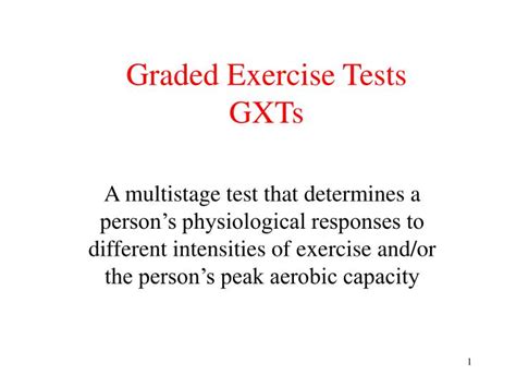 PPT Graded Exercise Tests GXTs PowerPoint Presentation Free Download ID 3569372