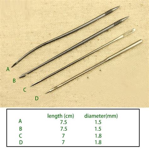 1 Set Portable Awl Hand Stitcher Sewing Leather Cr Vicedeal
