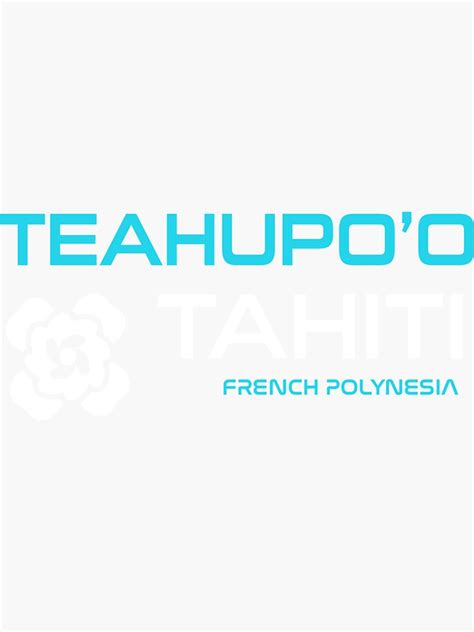 Teahupoo Tahiti Surf Sticker For Sale By Kingkoa808 Redbubble