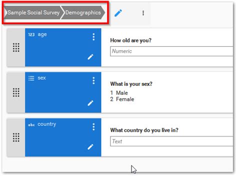 Organize A Survey — Colectica 7 5 Documentation