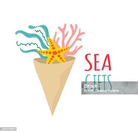 바다 선물 클립 아트 아바타 Logotype 카드 고립 된 벡터 일러스트 레이 션 귀여운에 대한 스톡 벡터 아트 및 기타 이미지