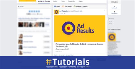 Tutorial Como Criar Uma Publica O De Link E Us La Facebook Ads
