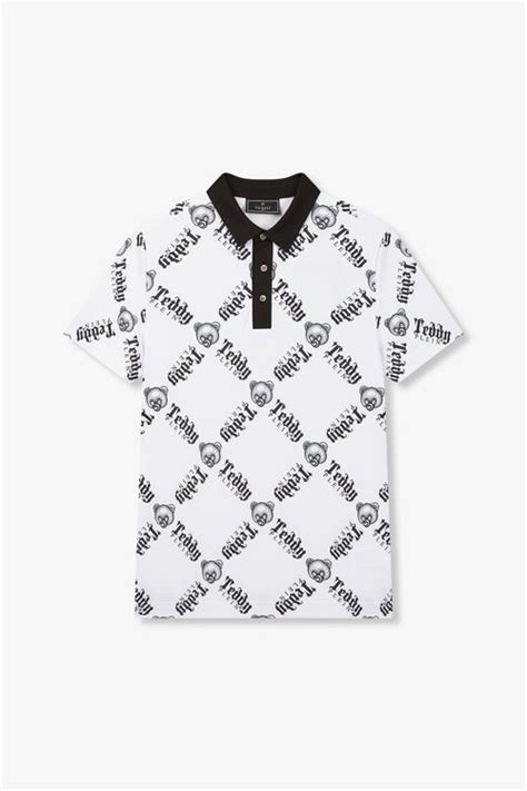 Philipp Plein Golf필립플레인 골프 Men 테디 모노그램 폴로 셔츠 Sivillage 에스아이빌리지