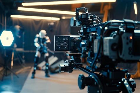 Artificial Intelligence Making Video Concept Premium AI Generated Image