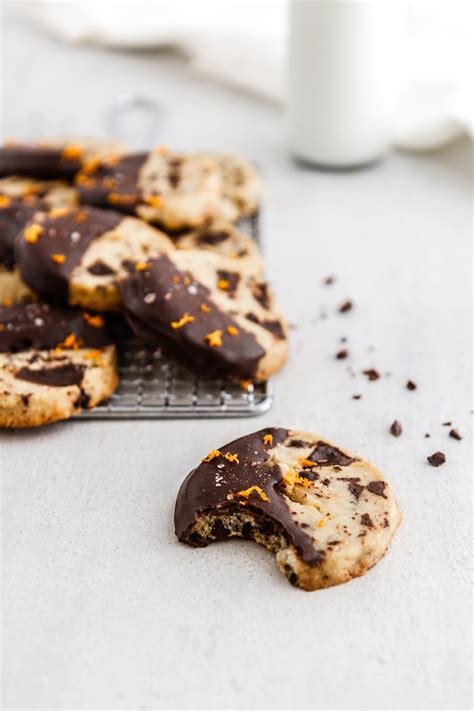 Chocolate Orange Shortbread Cookies Recipe Girl Versus Dough