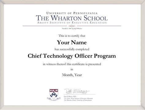 Wharton Cto Program Review Sep 2025
