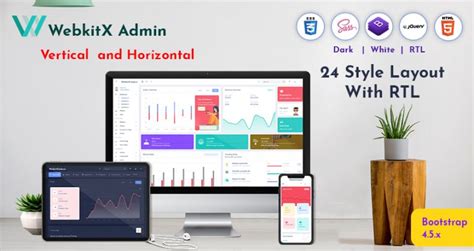 webkitx responsive admin template multipurpose themes