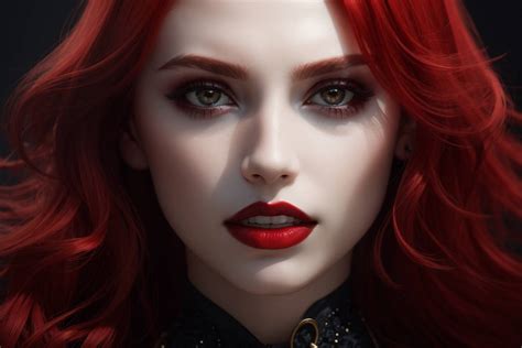 Goth Female Vampire Red Head By Johnnyred777 On Deviantart