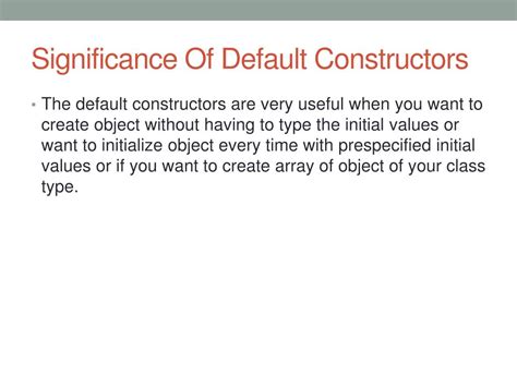 Ppt What Is A Constructor Powerpoint Presentation Free Download