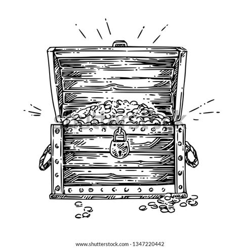 2 034 Open Treasure Black White Stock Vectors And Vector Art Shutterstock