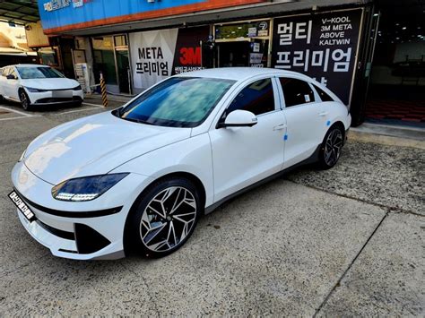안동 썬팅 아이오닉6 브이쿨k 열반사틴팅아이나비qxd8000블랙박스 장착 네이버 블로그