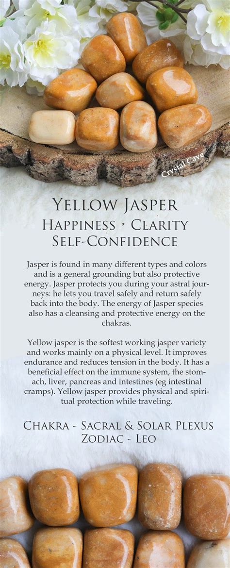 Yellow Jasper Crystals Crystals Healing Properties Crystals Minerals