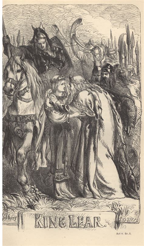 King Lear Full Page Introductory Illustration Victorian Illustrated