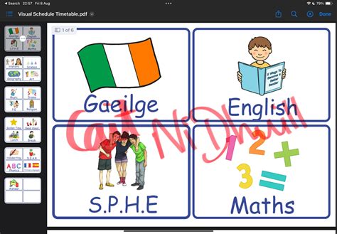 Mash Multigrade Visual Timetable Cards