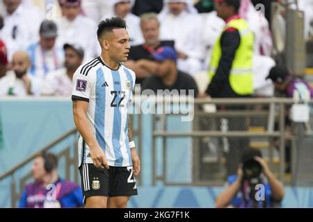 Doha Qatar 22 11 2022 Lautaro Martinez Of Argentina During Argentina
