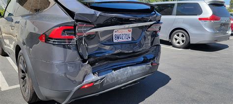 Rear Ended Does This Look Totaled Tesla Motors Club
