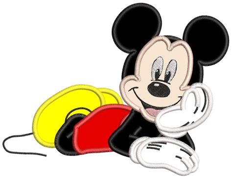 Mickey Mouse Applique Design 02 Instant Download Mickey Mouse