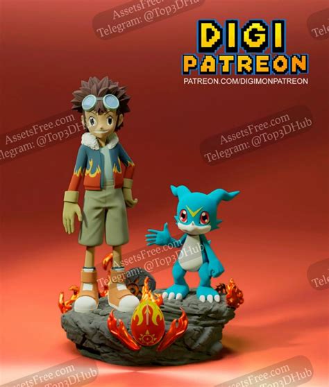 Davis And Veemon Digital Destiny Free High Quality Models