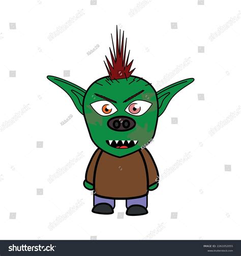 Chibi Goblin Clipart Vector Art Stock Vector Royalty Free 2261052055