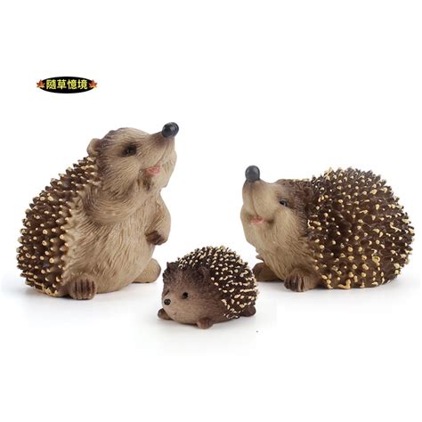 3款小刺猬 刺猬 北非 刺蝟 家族 猬鼠 仿真 動物模型 野生動物 兒童玩具 益智 公仔 SPG 蝦皮購物