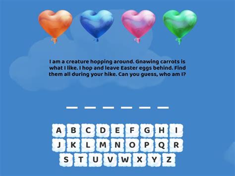 Easter Riddles Hangman