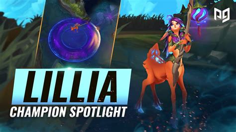 Lillia Champion Spotlight + Gameplay - League of Legends Season 10 ...