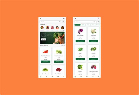 Grocery App Design Figma