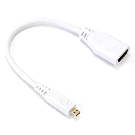 Raspberry Pi Micro Hdmi To Hdmi Adapter Cable The Pi Hut