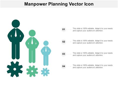 Manpower Planning Vector Icon Ppt Powerpoint Presentation Slides Template