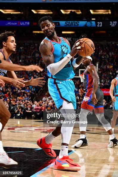 Deandre Ayton Of The Phoenix Suns Handles The Ball During The Game