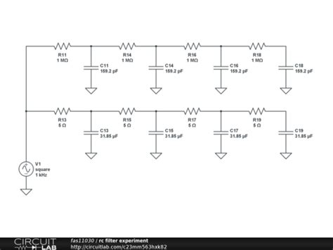 Rc Filter Experiment CircuitLab