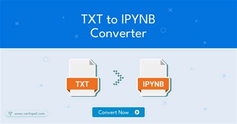 Online Txt To Ipynb Jupyter Notebook Converter Vertopal