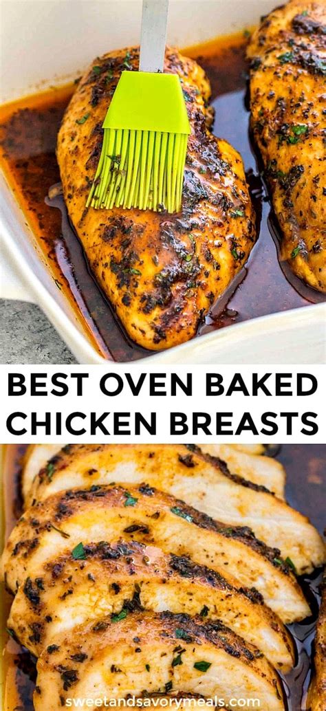 Oven Baked Chicken Breasts Recipe Juicy And Flavorful Video Sandsm