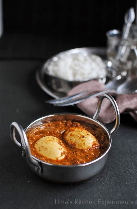 Chettinad Egg Gravy Chettinadu Muttai Masala Indian Curry Trail