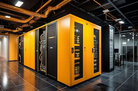 Premium Photo Server Room With Backup Power Generators For