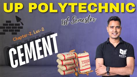 Cunstruction Material Cement Up Polytechnic Civil Engineering Live Class Chapter 2 Lec 3