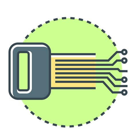 Digital Key Generic Outline Color Icon