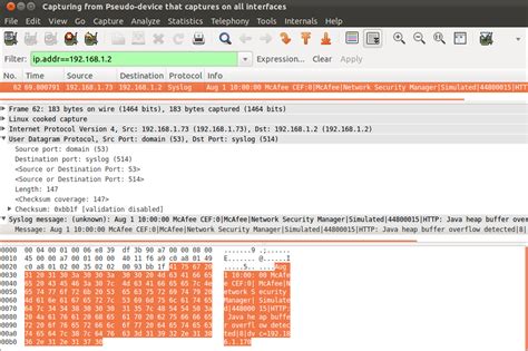 Arcsight Syslog Connector Test Scapy