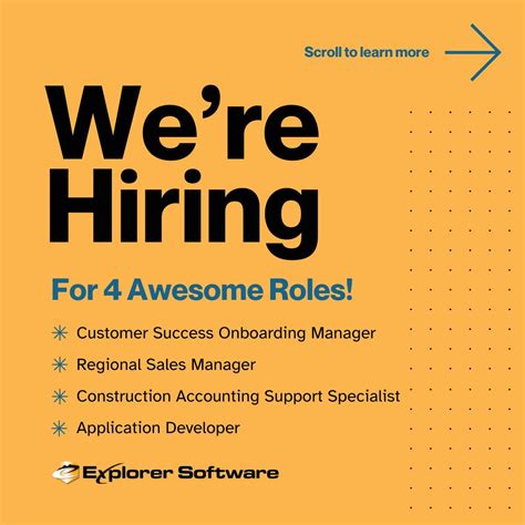 Explorer Software Group On Linkedin Hiring Jobopening
