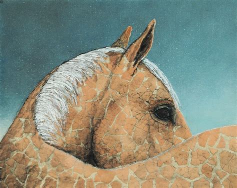 Kintsugi Horse Palomino By Jennifer Ross Mixed Media Artwork Ugallery