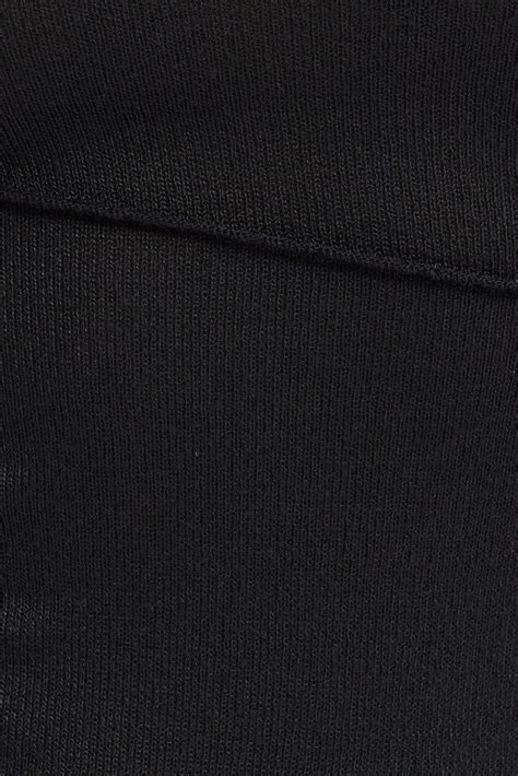 Black Midi Dress Square Neck Jersey Ally Fashion
