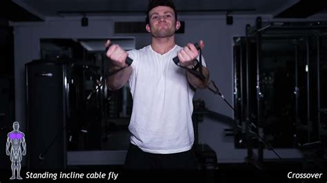 117 Standing Incline Cable Fly Youtube
