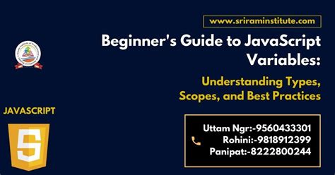 Beginner’s Guide to JavaScript Variables: Understanding Types, Scopes, and Best Practices | by ...