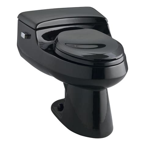 Kohler San Raphael Black Watersense Labeled Elongated Chair Height 1